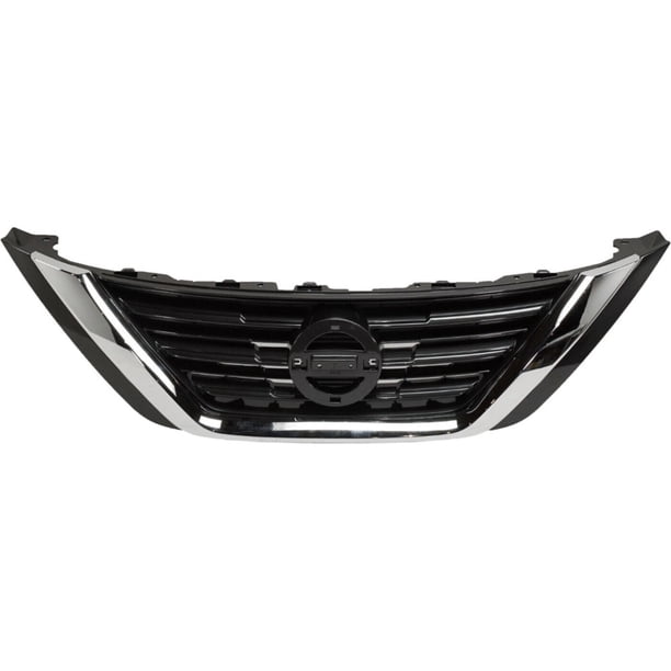 Grille For Nissan 2016-2018 Altima Sedan Chrome with Silver Gray Insert ...