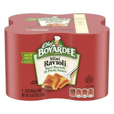 Chef Boyardee Mini Micro Beef Ravioli & Meatballs, Meat Pasta Food, 7.5 ...
