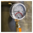 Thermal Pressure Gauge 0-16Bar 0-120 1/4" NPT Dial Boiler Thermo-manometer ,Precise Measurements ...