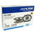 (4) Alpine S2-S68 75w RMS 5x7"/6x8" Type-S Series 2-Way Coaxial Car ...