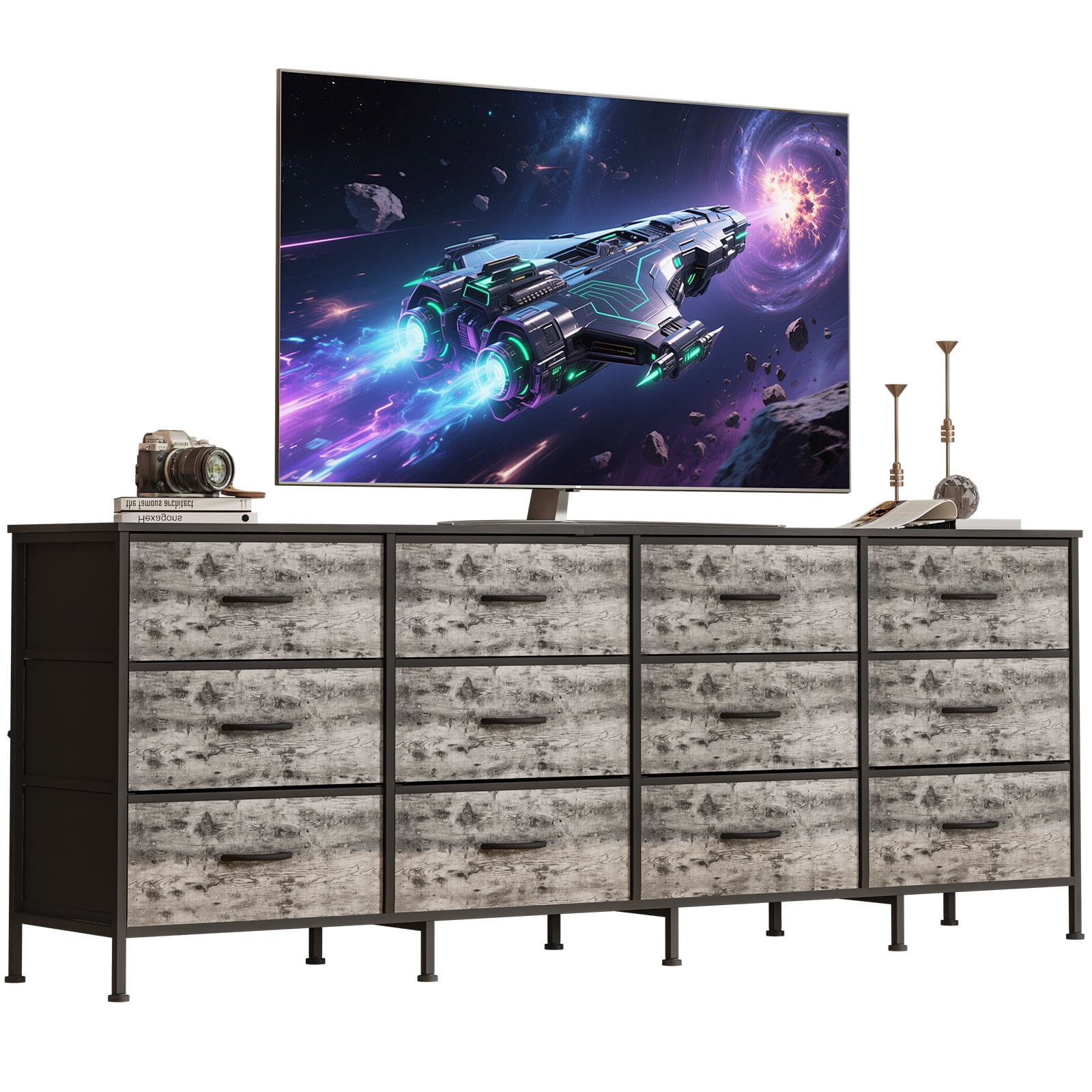 Click here for Leadingstar 12 Drawer Dresser For Bedroom  70 Long... prices