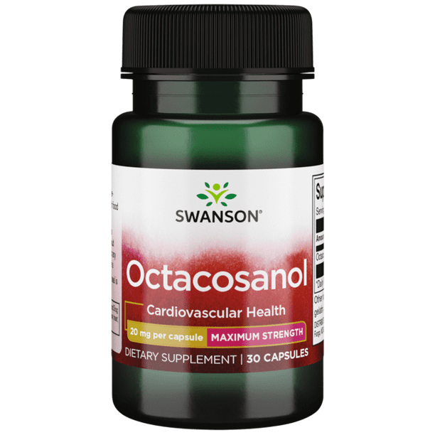 Swanson Maximum-Strength Octacosanol 20 mg 30 Capsules - Walmart.com