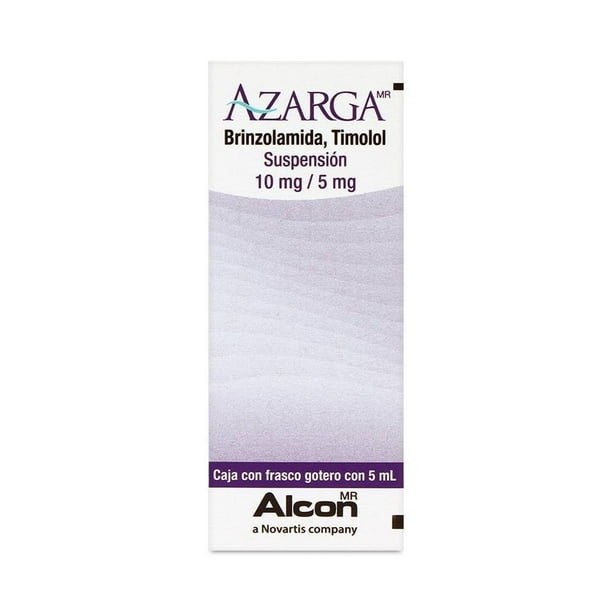 Azarga Brinzolamida, Timolol frasco gotero 10 mg/5 mg 5 ml | Walmart en ...