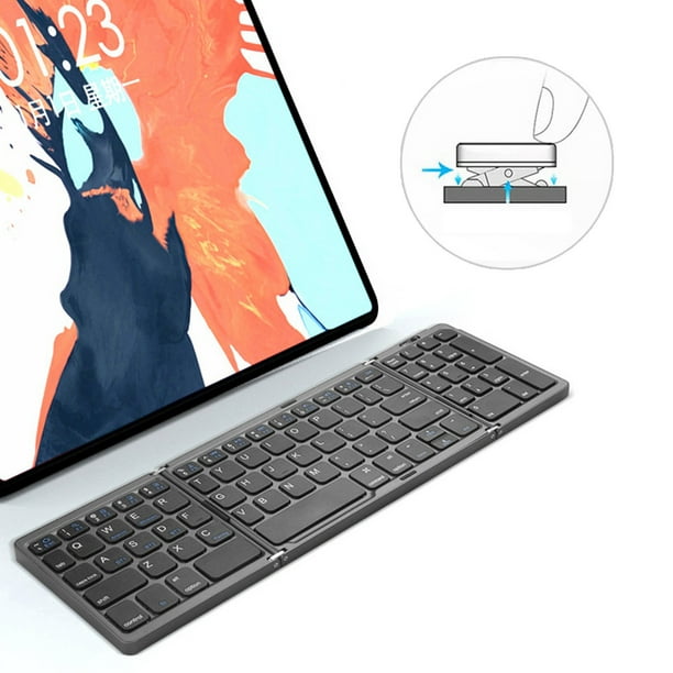 Triple Fold Keyboard with Multiple Device Connection, Keyboard for ...