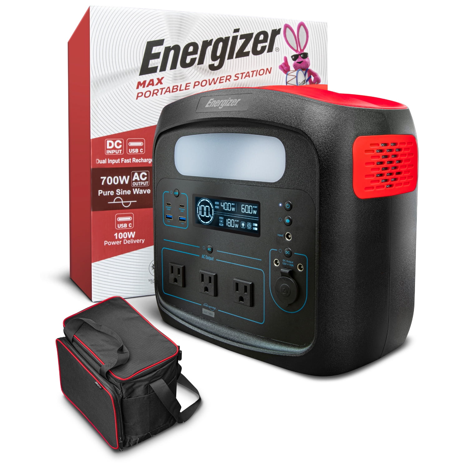 Energizer 960Wh 300000 mAh Portable Power Station w/ LiFePO4 Battery ...