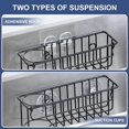 3-In-1 Sponge Holder for Kitchen Sink, 2 Type Suspension Options ...