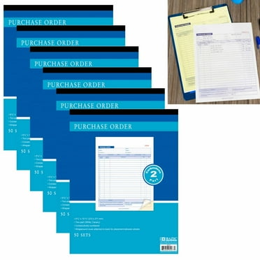 Purchase Order Book, Three-Part Carbonless, 8.5 X 11, 1/page, 50 Forms ...