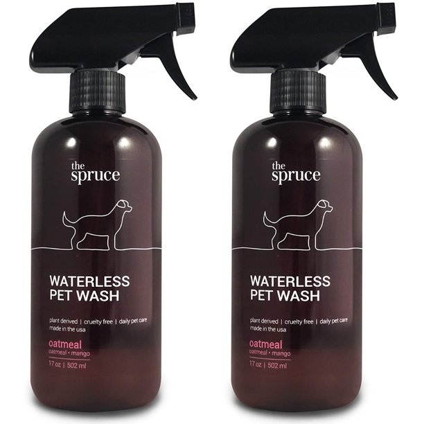 The Spruce Waterless Shampoo for Pets No Rinse Deodorizing Spray 17 Oz ...