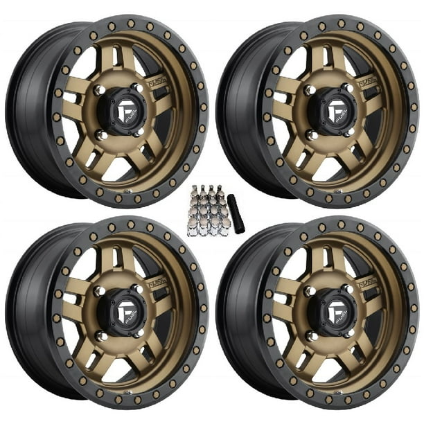 Fuel Anza UTV Wheels Bronze 15" Polaris RZR 1000 XP / Ranger XP 900/ ...