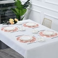 15.4 Inch Round Placemats Set of 1 Washable Heat Resistant Placemats ...