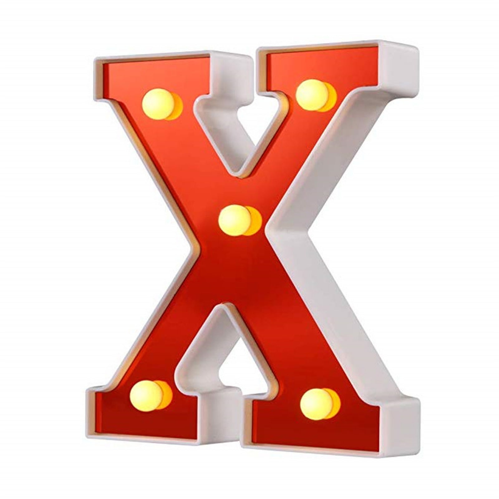 Red 16CM LED letters Lights Name Wedding Party Birthday Valentine's Day ...