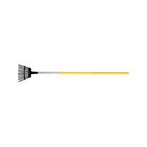 AMES Collector Series 2915806 Leaf Rake, Poly Tine, 26-Tine, Steel ...