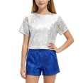 Byoo Toddler Girls' Sparkly Shorts Geometric Print Playful Party ...