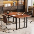 Tribesigns 55 inch Conference Table, Computer Desk Writing Desk ...