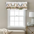 Bird Valances for Windows, Spring Floral Rod Pocket Short Window ...