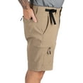 Realtree Men's Hybrid Fishing Shorts, Athletic Performance Short Pants in Stone Tan, Sizes S-3XL ...