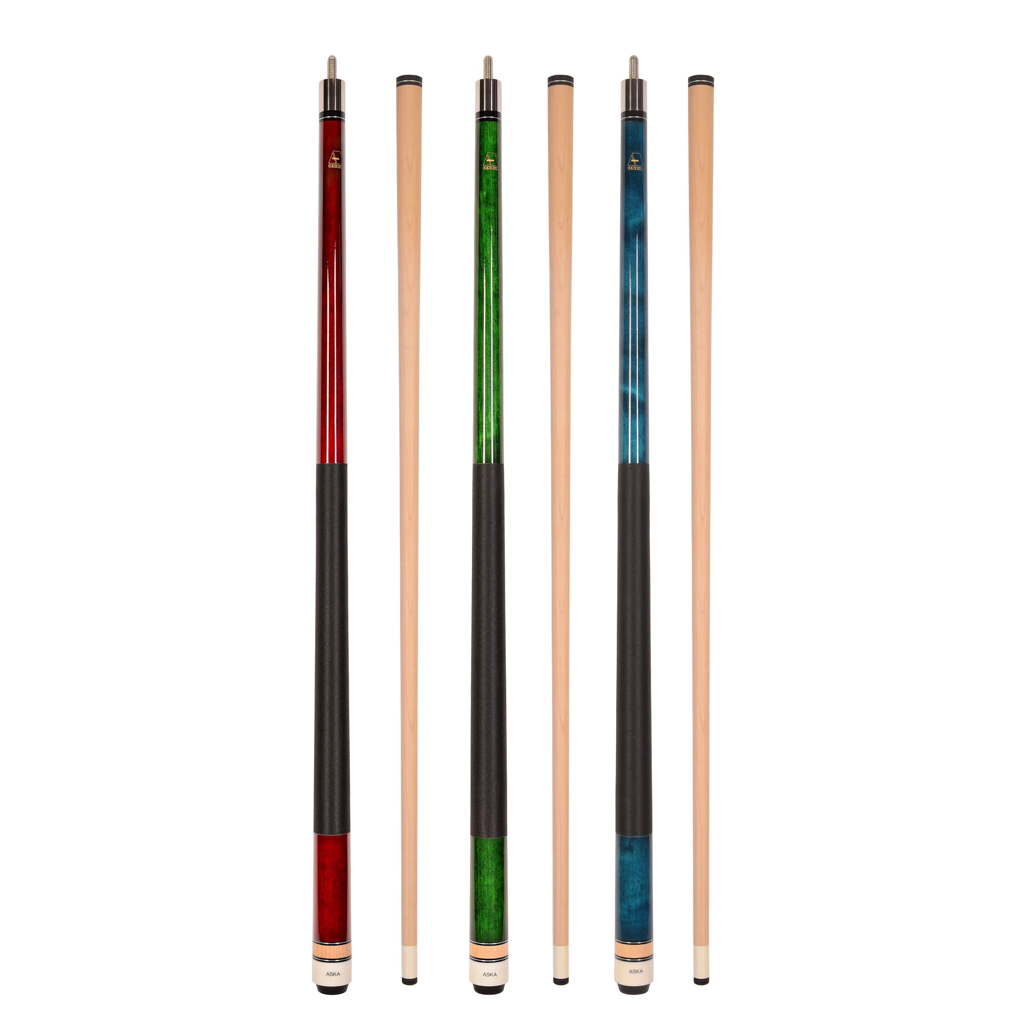 Click here for Aska L2 Set Of 3 Billiard Pool Cues - 58 Hard Rock... prices