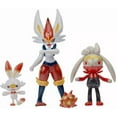 Jazwares Pokemon Select Scorbunny (2"), Flambino (3") Hopplo (4.5 ...