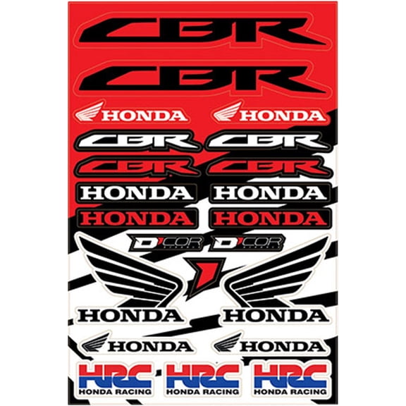 D'Cor Visuals Honda HRC Decal Sheet (40-10-116) - Walmart.com