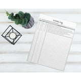 Better Office Products Activity Log Notepad, 8.5" x 11", Planning Note ...