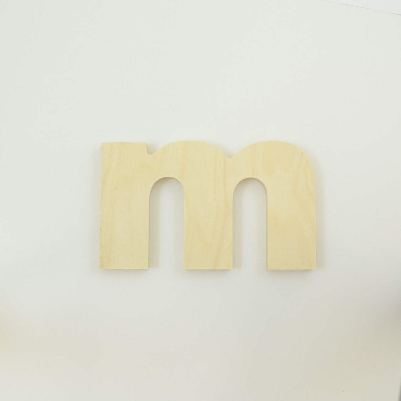 Package of 1, 18 Inch X 1 Baltic Birch Wood Letter m in The Arial Font ...
