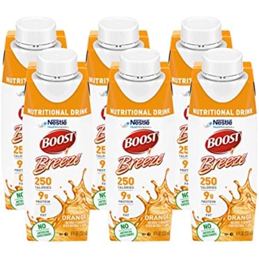 Boost Breeze Nutritional Drink, 2-Variety Case, Wildberry and Orange ...