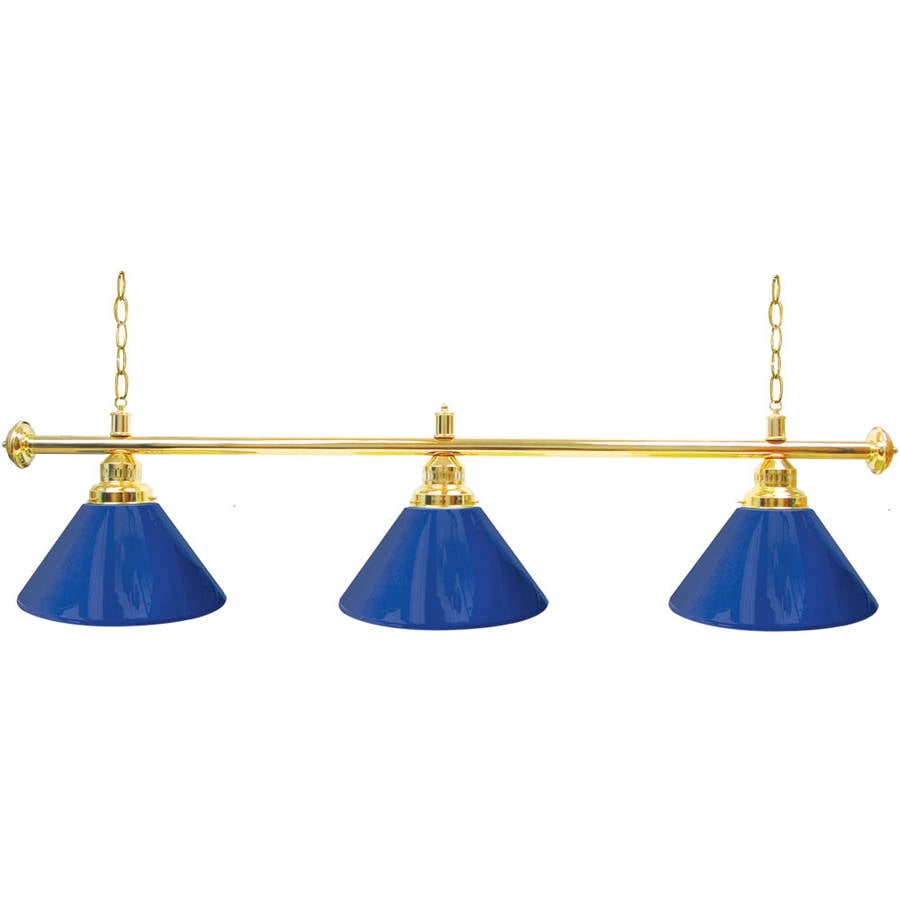 Premium 3-Shade Billiard Lamp, Blue and Gold - Walmart.com