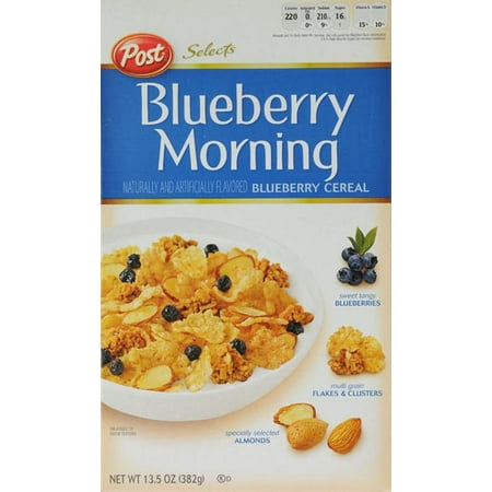 Post Great Grains Blueberry Morning Whole Grain Cereal 13.5 oz. Box ...