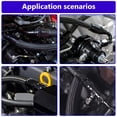 8AN Hose End Fitting 180 Degree Swivel for Braided Fuel Hose, Black ...