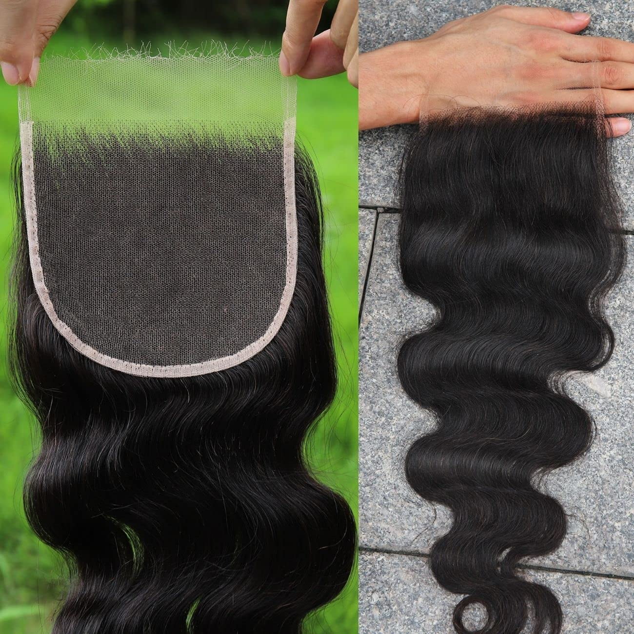 6x6 SKINLIKE Real HD Lace Closure Only, Body Wave 0.14mm Ultra-Thin ...