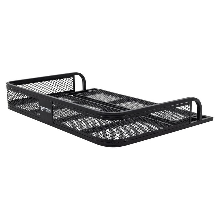 Hitch Cargo Carrier ATV UTV Universal Rear Drop Basket Rack Detachable ...