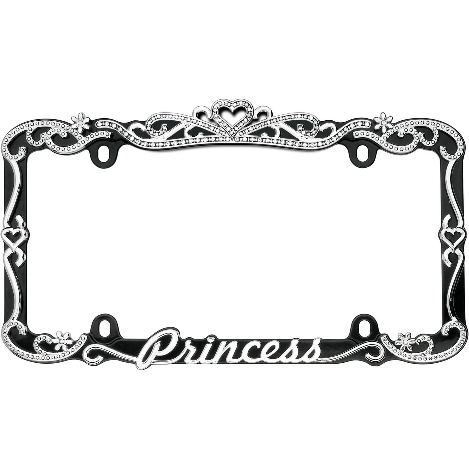 Click here for Cruiser Accessories Princess  Chrome/Blk License P... prices