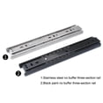 10" - 22" Stainless Steel Drawer Slides Soft Close Drawer Track Rail ...