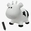 Black Cow Bounce & Ride-on Inflatable Hopper Toy with Pump - Walmart.com