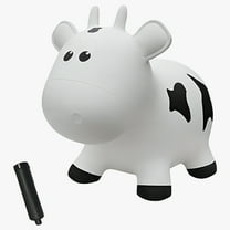 Black Cow Bounce & Ride-on Inflatable Hopper Toy with Pump - Walmart.com