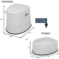 Portable Toilet | Indoor Outdoor Commode w/Detachable Inner Bucket ...