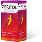 Geritol B-Vitamins and Iron Liquid Supplement, Energy Support, 12 oz, 2 ...