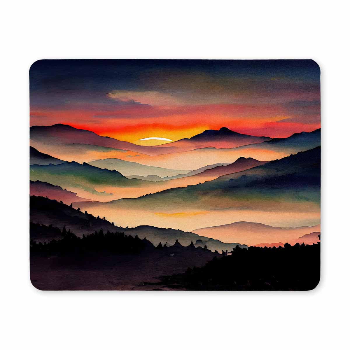 Mouse Pad, Mountains Mouse Pad, Washable Square Cloth Mousepad for ...