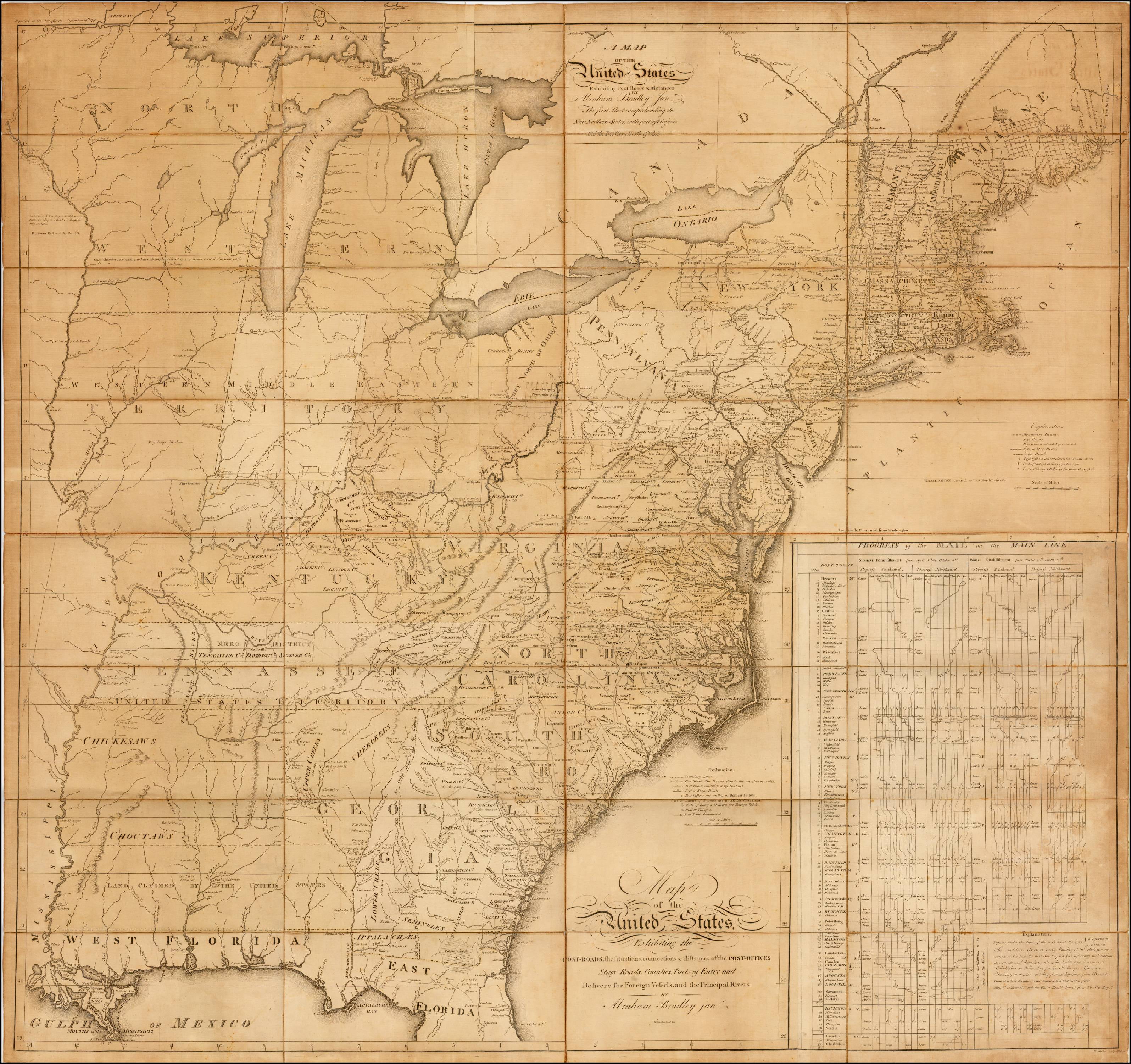 Usa Map With States Distance
