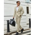 COOFANDY Mens Casual Suits 2 Piece Set One Button Dress Suits for ...