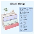 3 Drawer Dresser Baby Nightstand - Colorful Wood Storage Cabinet for ...