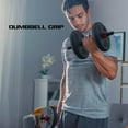 FitRx SmartBell Gym 60lbs: 4-in-1 Adjustable Dumbbell, Barbell ...