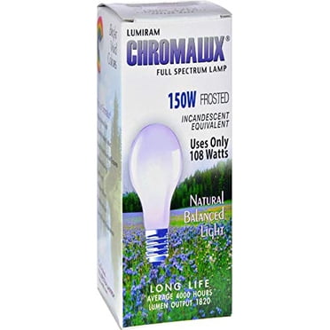 Chromalux Lumiram Full Spectrum 3 Way 50/100/150 watts - Frosted - 1 ...