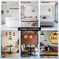1 pc MDF Printed Wall Clock for Home Living Room Bedroom Decoration ...