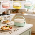 Bento Box,Stainless Steel Lunch Box with Lid & Handle,Portable ...