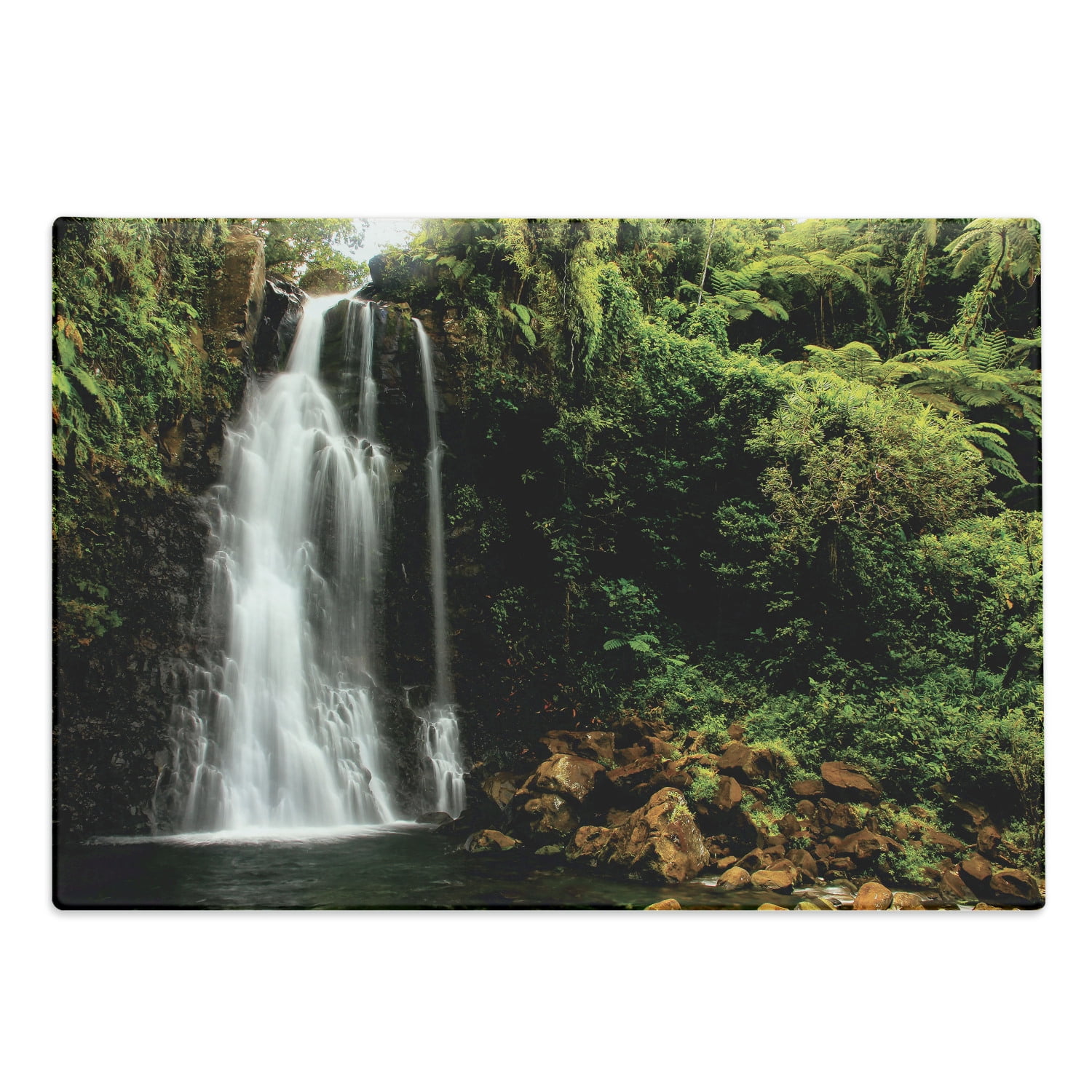 Fiji Cutting Board, Middle Tavoro Waterfalls in Bouma Natural Landscape ...