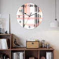 12 Inch Modern Art Collage Art Wall Clock, Soft Colors Watercolor ...