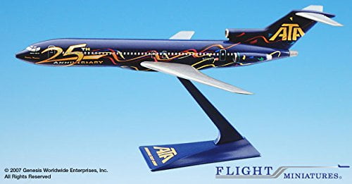 Flight Miniatures Ata American Trans Air 25Th Anniversary Boeing 727200 ...
