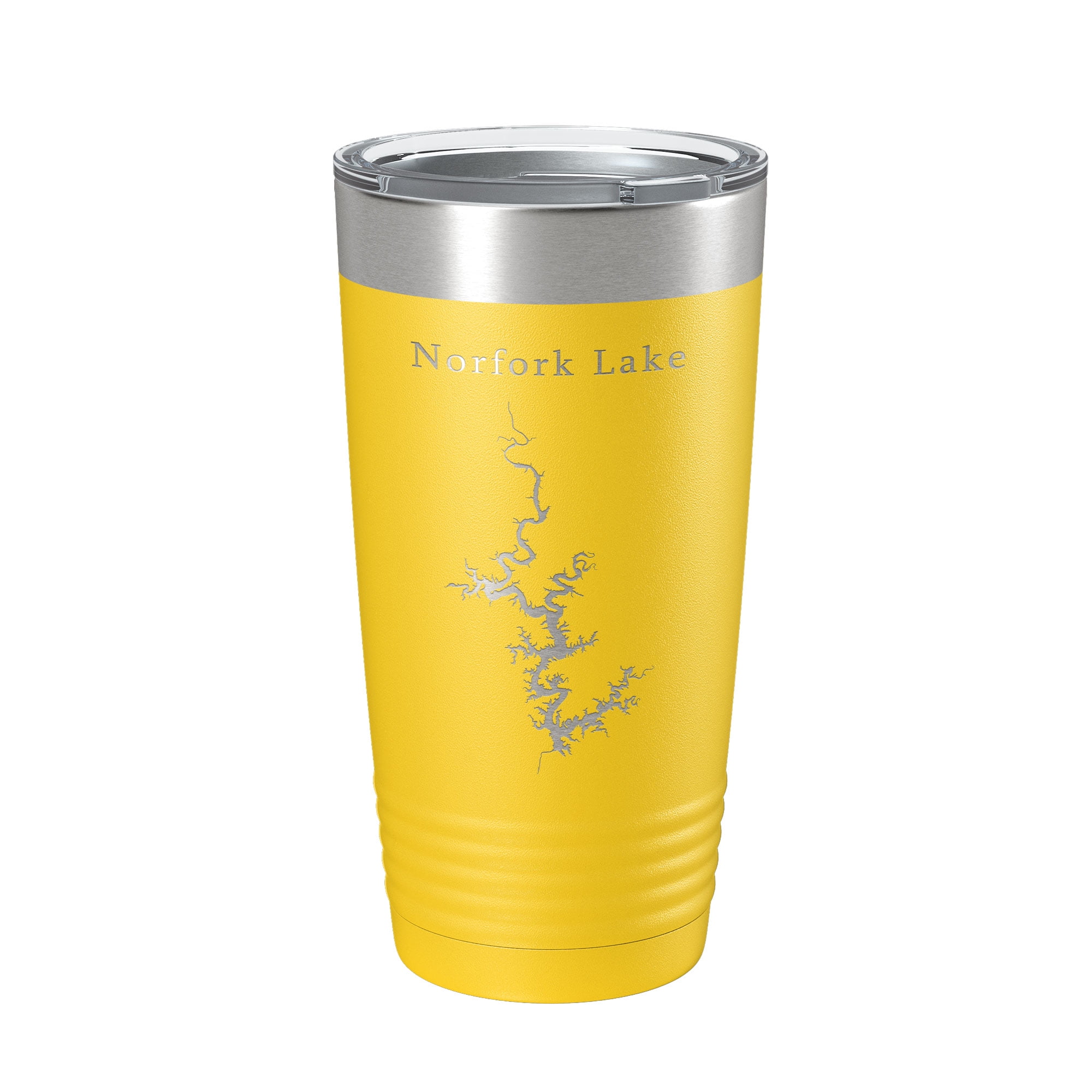 Norfork Lake Map Tumbler Travel Mug Insulated Laser Engraved Coffee Cup ...