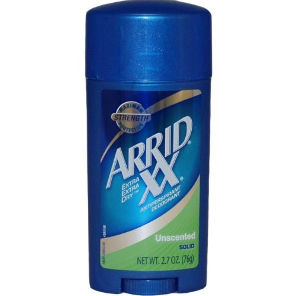 ARRID XX Anti-Perspirant Deodorant Solid Unscented 2.70 oz (Pack of 4 ...